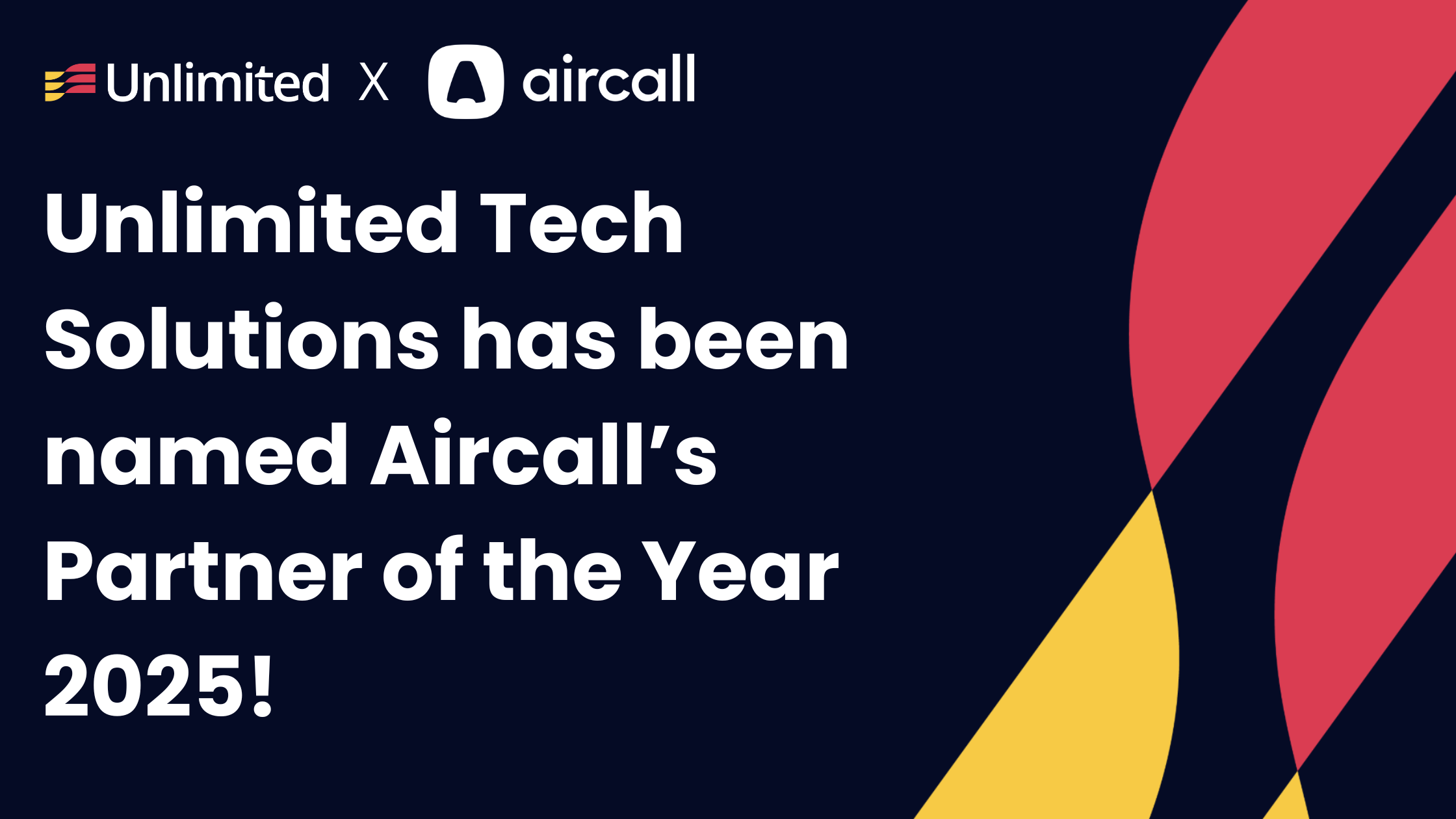 Unlimited Tech Solutions Named Aircall’s 2024 Global Partner of the Year